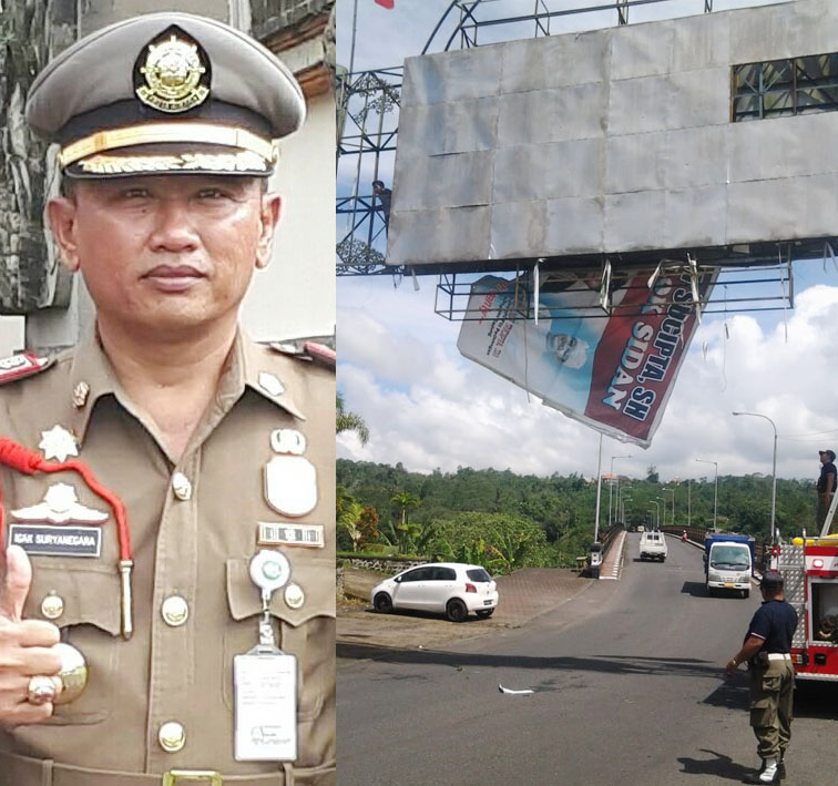 Melanggar, Seratus Papan Reklame Bakal Diberangus Satpol PP Badung ... Melanggar, Seratus Papan Reklame Bakal Diberangus Satpol PP Badung ...