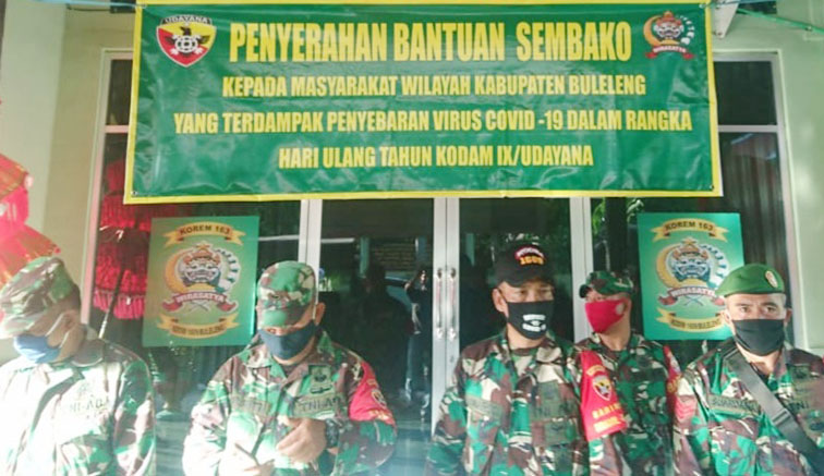 Lagi Kodim Buleleng Distribusikan 200 Paket Sembako Patrolipost