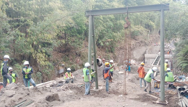 Telan Anggaran Rp 4,3 M, Jembatan Penghubung Pinggan-Siakin Dalam ...