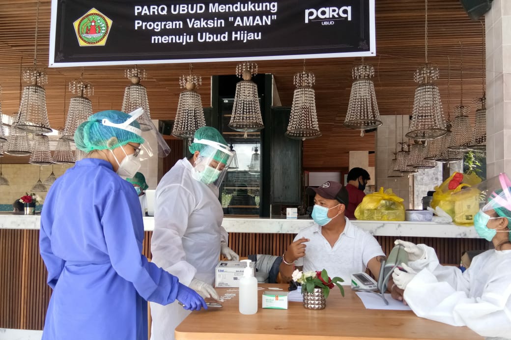 Parq Space Ubud Hotel Dukung Ubud Zona Hijau, Fasilitasi Vaksinasi ...