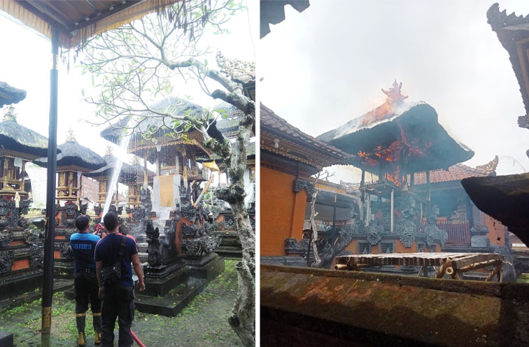 Bale Paruman Pura Pedadian Pasek Bendesa Batur Terbakar - PATROLIPOST