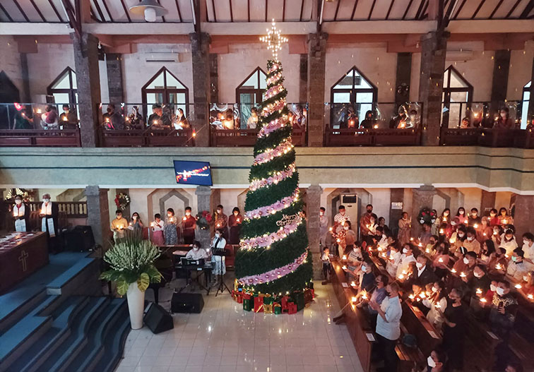 Gereja Protestan Indonesia bagian Barat Maranatha Denpasar Gelar Ibadah ...
