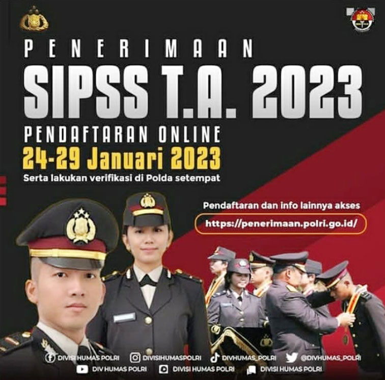 Polri Buka Penerimaan Perwira lewat Jalur SIPSS Tahun 2023 - PATROLIPOST