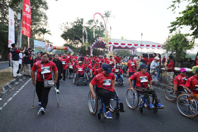 76 Penyandang Disabilitas Ikuti Fun Run Difabel dengan Jarak Tempuh 2 ...