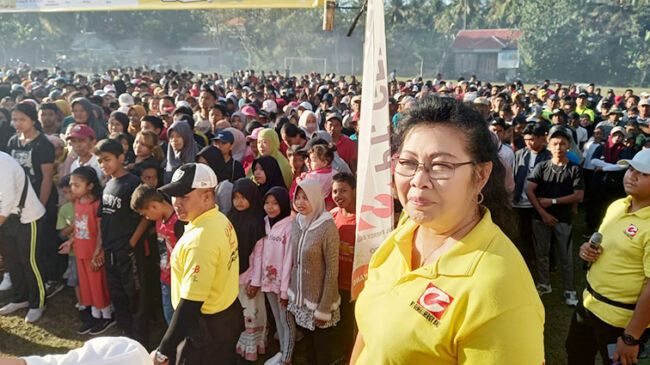 Peringati HUT ke-78 RI, Ribuan Peserta Ikuti Gerak Jalan Sehat PLTU ...